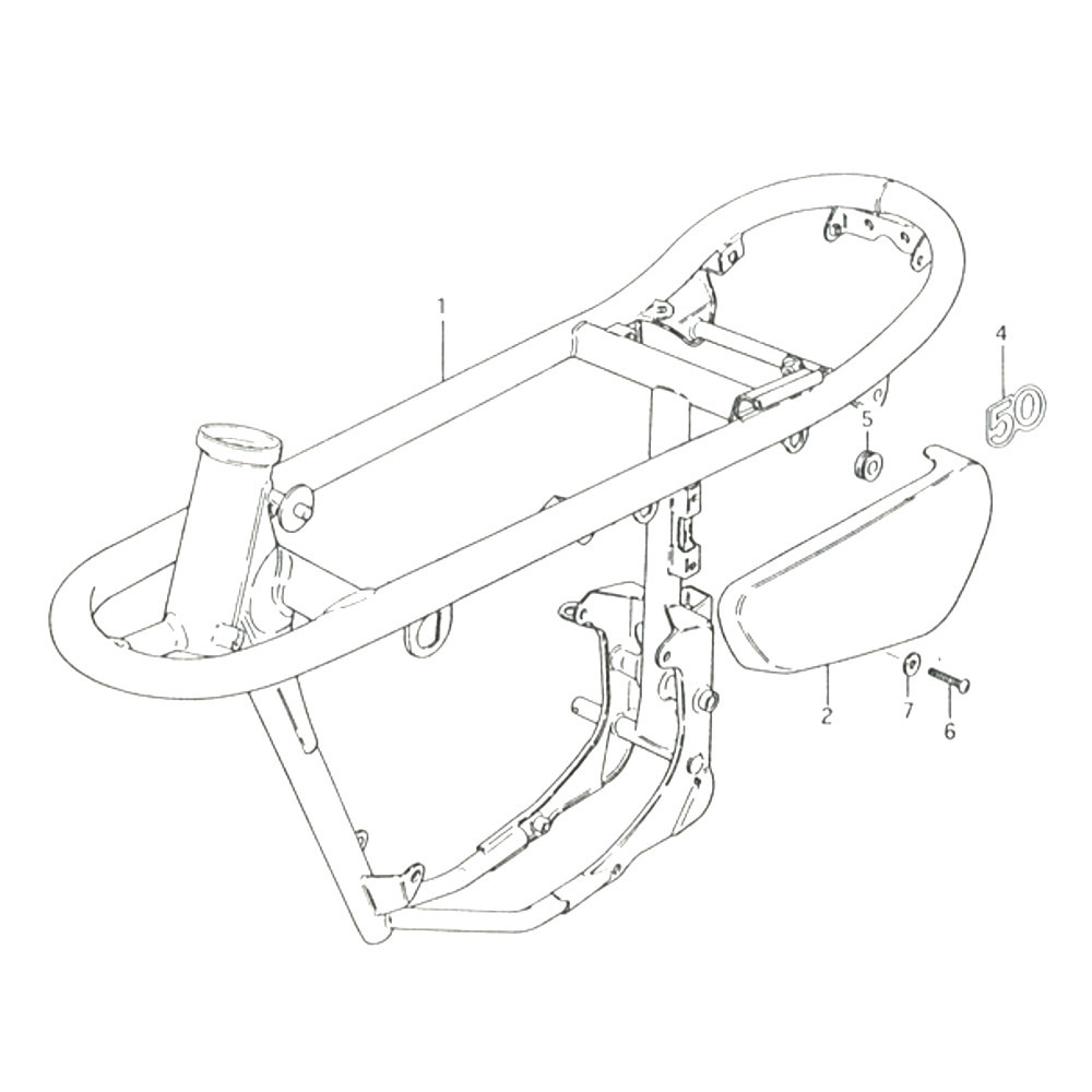 Suzuki PV50 alkuperäisvaraosat | Runko | SVH Oy » Svh.fi